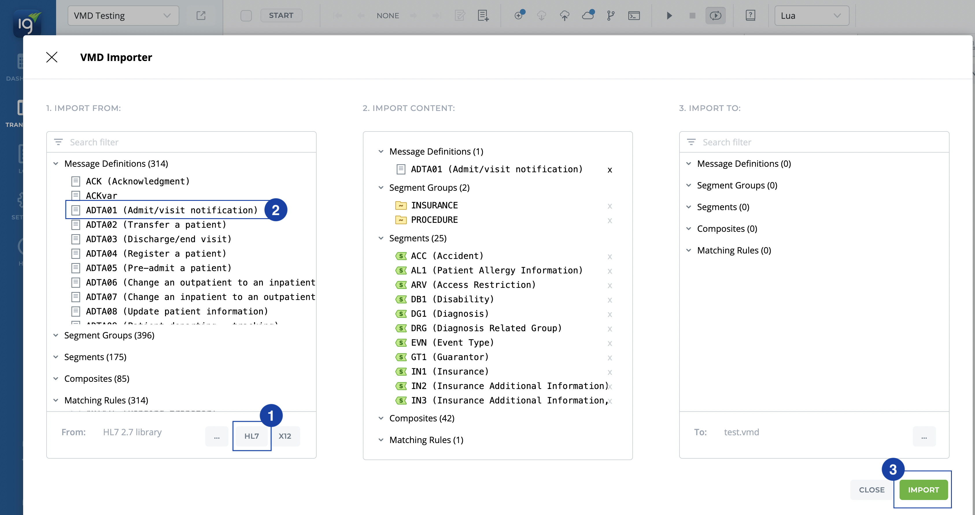 Creating a VMD | Iguana X Documentation