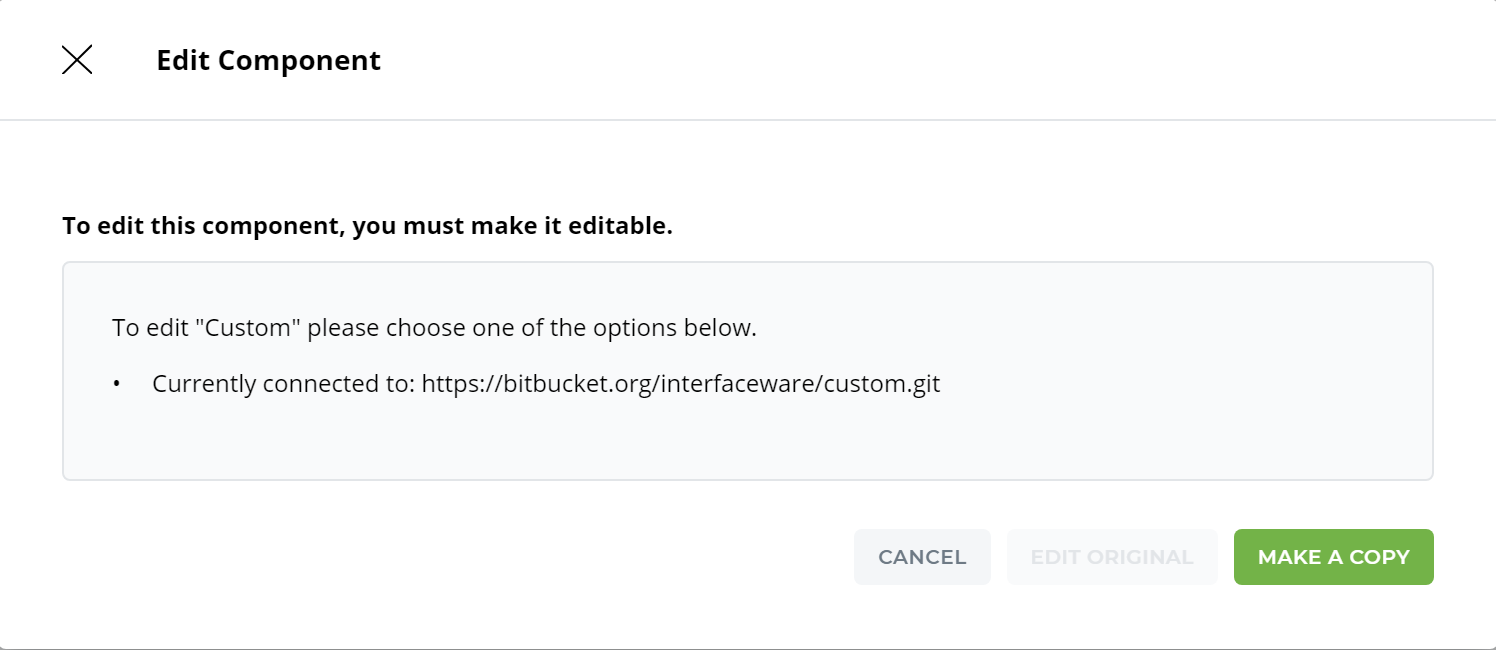Edit a Component | Iguana X Documentation