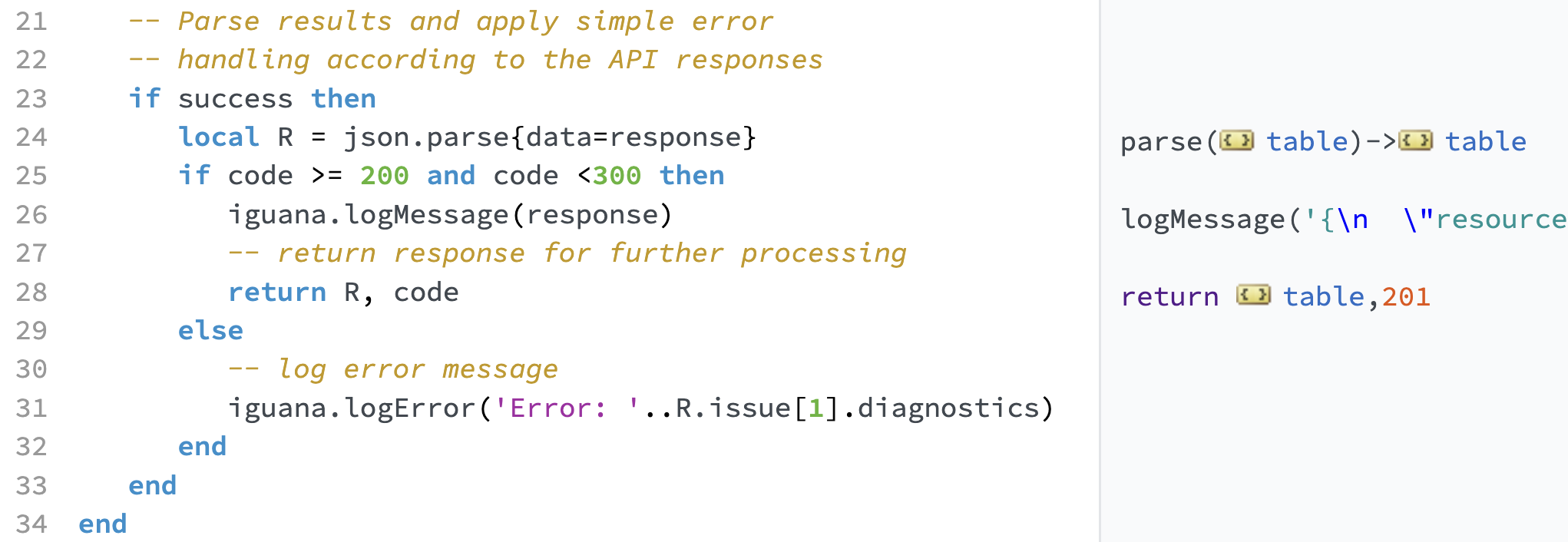 Handling HTTP Responses | Iguana X Documentation
